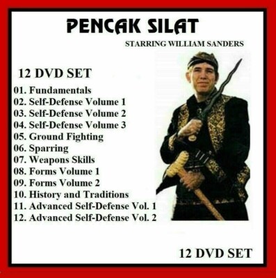 PENCAK SILAT 12 DVD Set William Sanders training series instructional ...