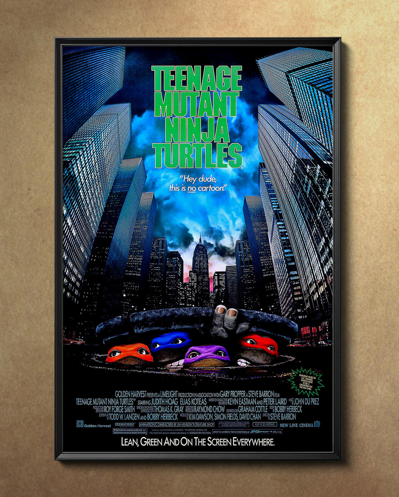 Ninja Turtles Movie 1990 Poster