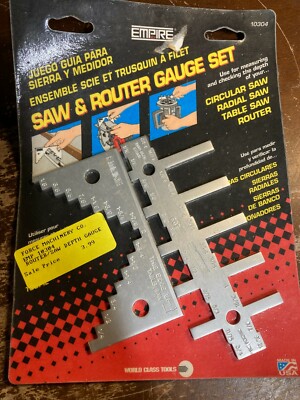 NOS Empire Saw & Router Gauge Set Level Model 10304 Made in USA New in ...