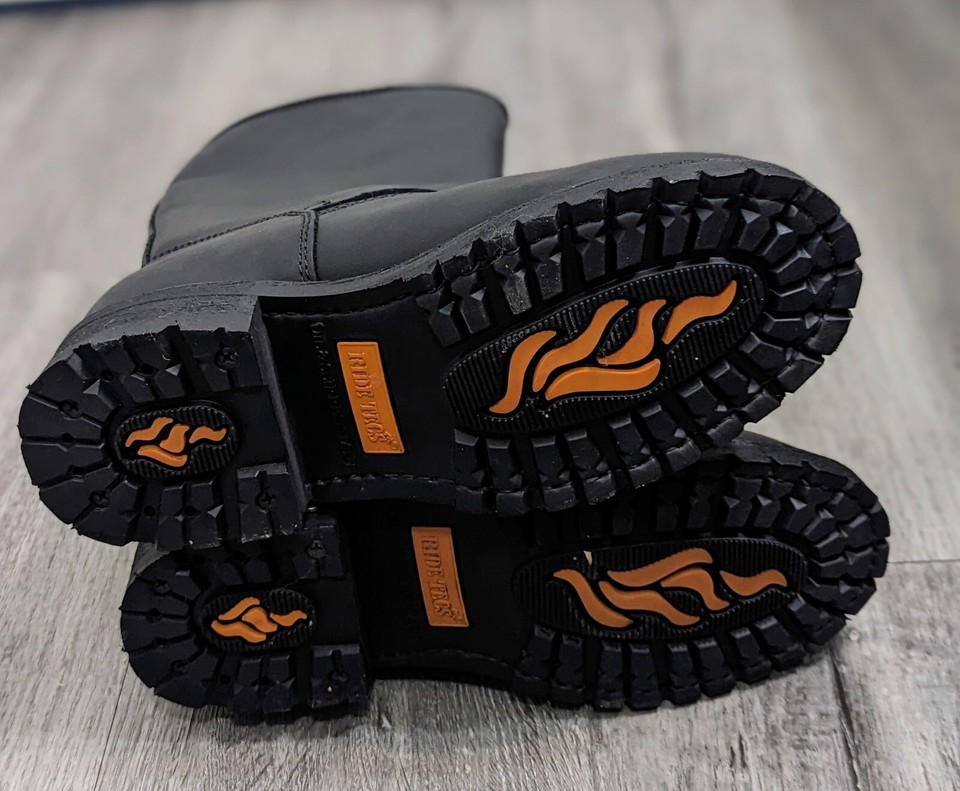 Ride Tecs NWT Motorcycle Boots Men's Size 7.5 Wide Black | eBay