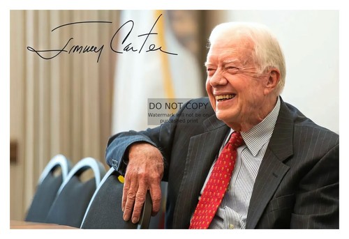 PRESIDENT JIMMY CARTER SMILING AUTOGRAPHED SIGNED 4X6 PHOTO REPRINT | eBay