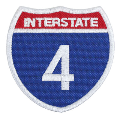 Interstate 4 Freeway Embroidered Patch Iron-On Sew-On for Jacket Backpack Hat | eBay