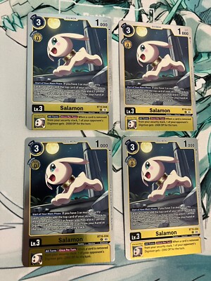 4x Salamon BT15-034 R (Playset) Digimon CCG | Exceed Apocalypse NM | eBay