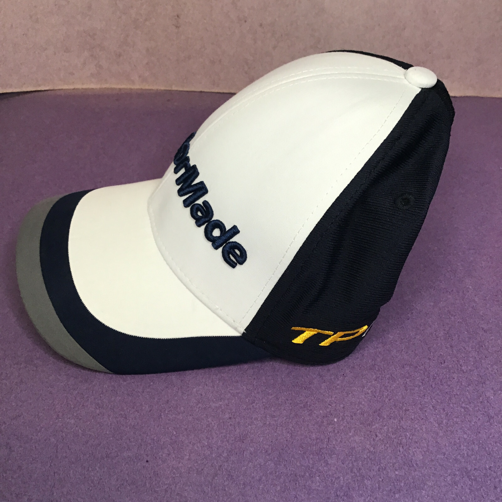TaylorMade TPBall Strapback TMAX Hat Cap Blue Gray Wh… - Gem