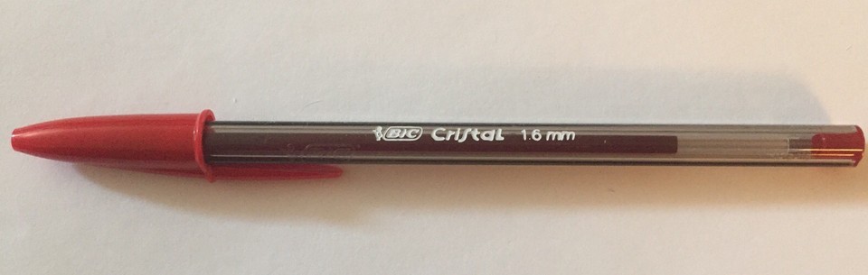 Lot of 10 RED Bic Cristal Ballpoint Pens 1.6mm, Xtra-Bold ~ Brand New ...