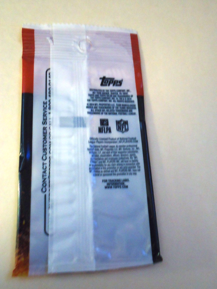 2014 Topps Valor Football card wrapper - Jumbo Pack - Jadeveon Clowney ...