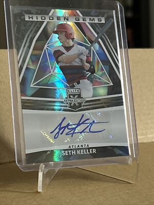 SETH KELLER 2022 Elite Extra Prospect Hidden Gems Auto ATLANTA BRAVES ...