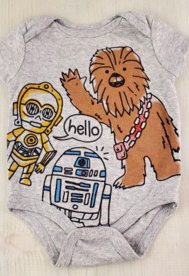 Star Wars One Piece Baby Size 3-6 Months Infant - Chewbacca -R2D2 ...