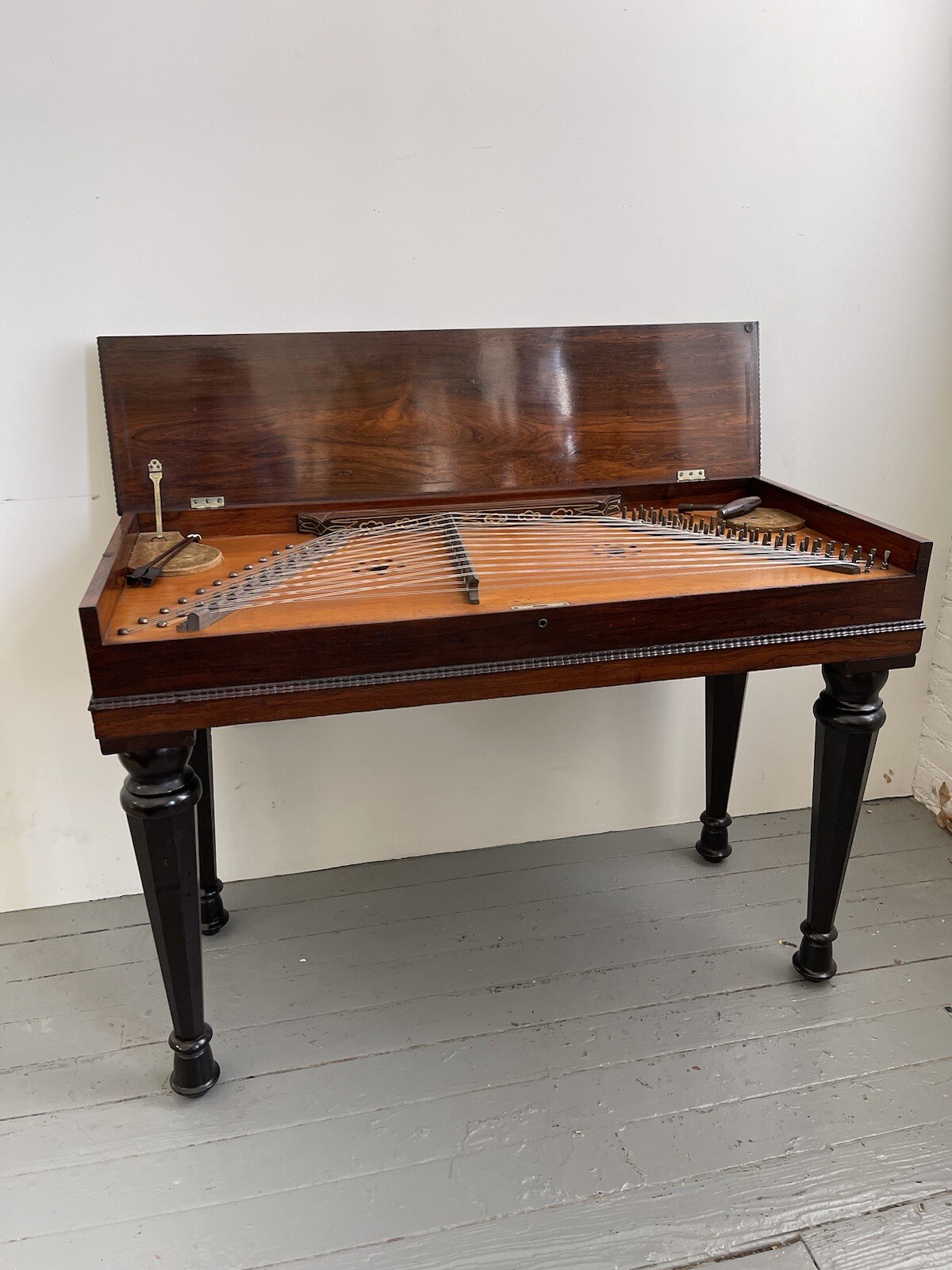 Antique 1860’s Ezra Durand Hammered dulcimer In Table Format | eBay