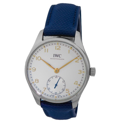 IWC Stainless Steel 41mm Portuguese Silver Dial IW358303 NEW BOX ...