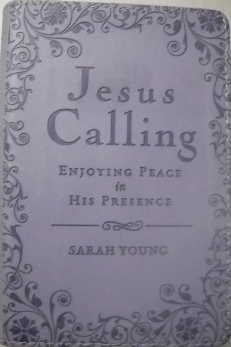 Jesus Calling Enjoying Peace in His Presence (Purple Leather Cover ...