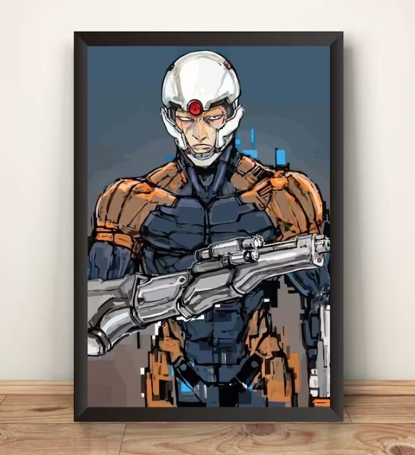 Concept Art Ninja Cyborg Metal Gear Solid: Portable Ops Concept Art