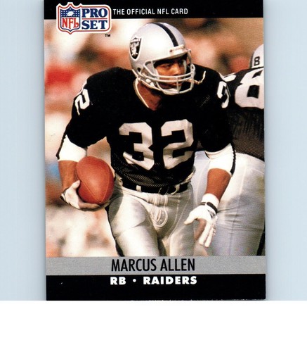 Marcus Allen 538 Raiders 1990 Pro Set NFL Football Trading Card | eBay