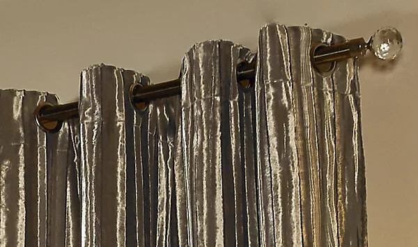 KYLIE MINOGUE Illiana Praline Gold 90x90in Velvet Eyelet Ring Top Lined ...