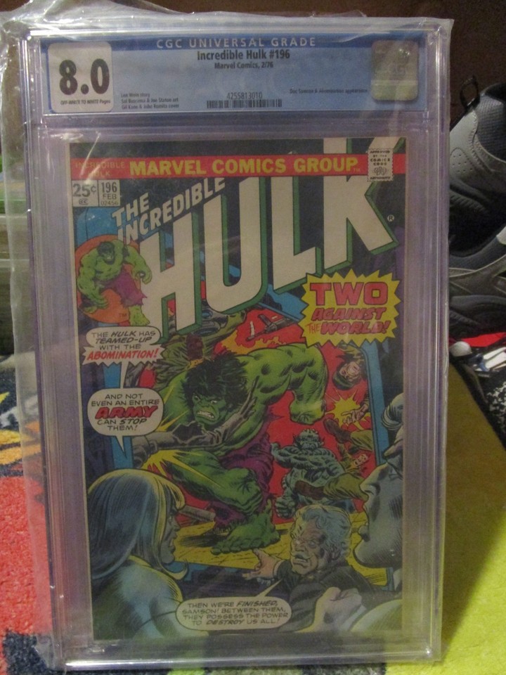 Marvel Incredible Hulk comic books CGC graded select one (free shipping ...