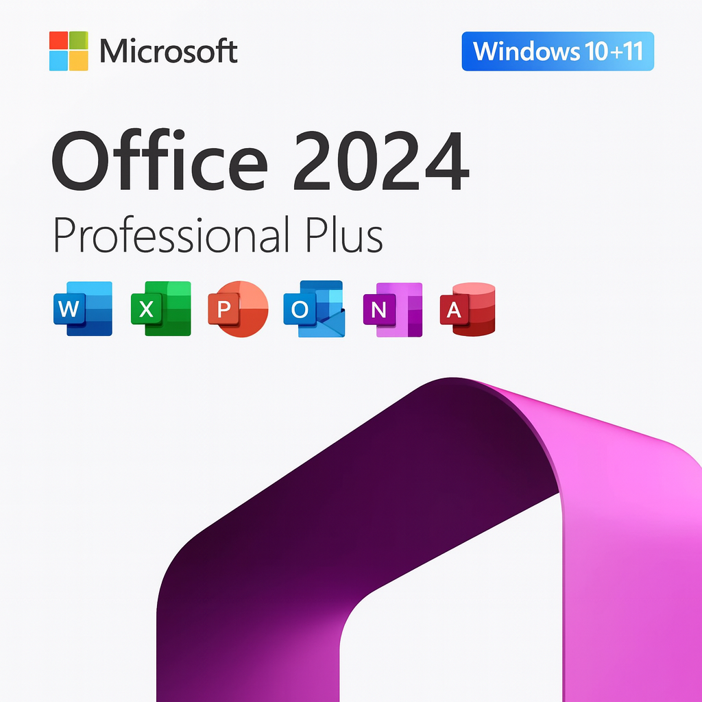 Microsoft Office 2024 Professional Plus Drive Card Windows 2 PC Users ...