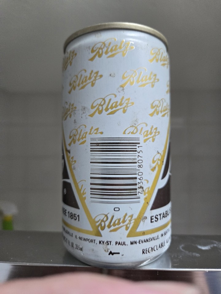 Blatz beer can Alum bottom opened. | eBay
