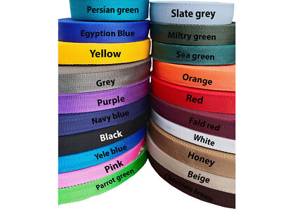Webbing Tape Polypropylene Choice of Colour Strong Straps and Lashing ...