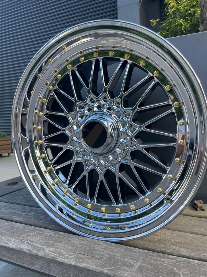 BBS Style Wheels 18x8.5/9.5 CHROME Deep Dish Rims 5x120 | BMW Holden ...
