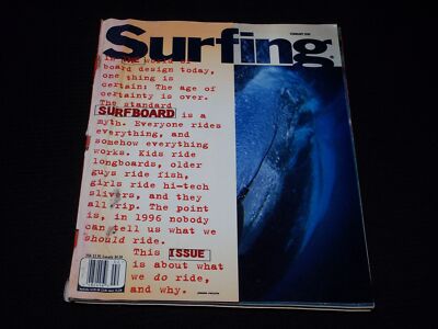 1996 FEBRUARY SURFING MAGAZINE - SURFBOARDS NICE SURFING COVER - L ...