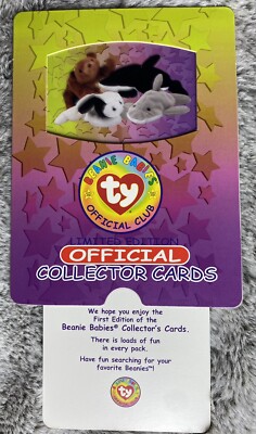Ty BBOC Beanie Babies Series I S1 Limited Edition Large Slider Card ...