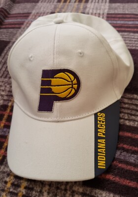 Indiana Pacers NBA Baseball Hat Cap Mens One Size Adjustable White | eBay