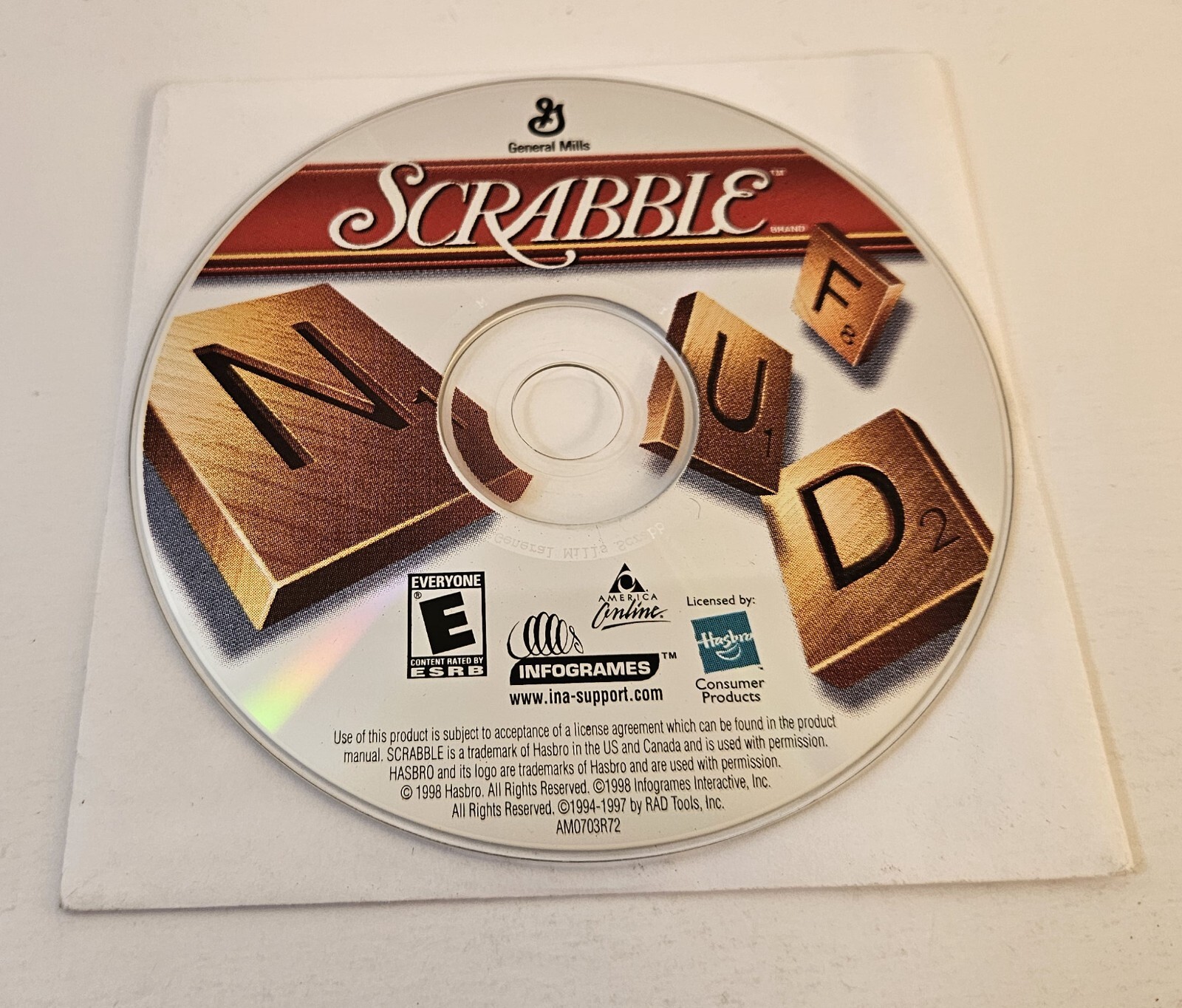 Hasbro Scrabble PC CD-ROM Crossword Game | 1999 | Windows | Board Games ...