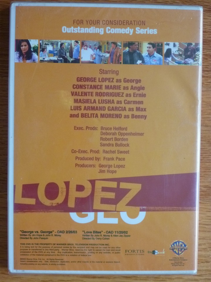 New George Lopez DVD For Your Consideration Outstanding Comedy Series ...