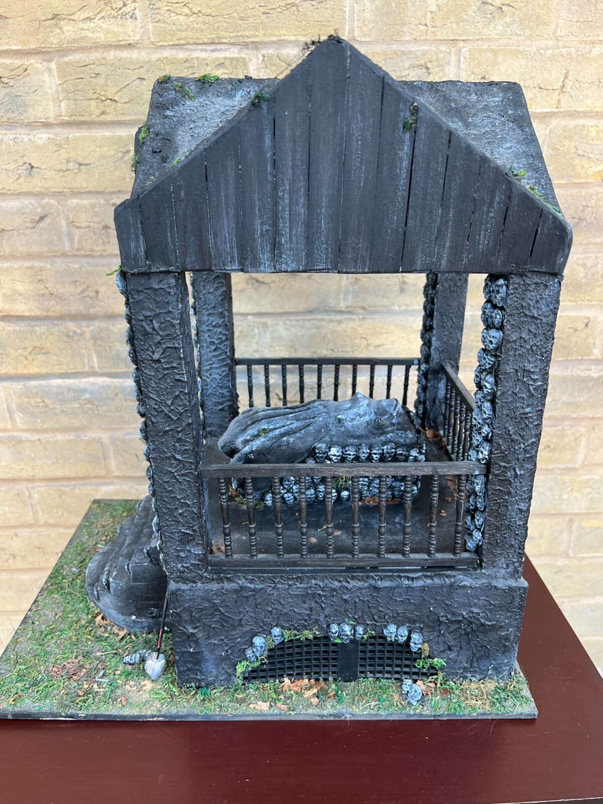 OOAK 1/12 Dolls House Miniature Gothic Crypt Mausoleum Catacombs ...