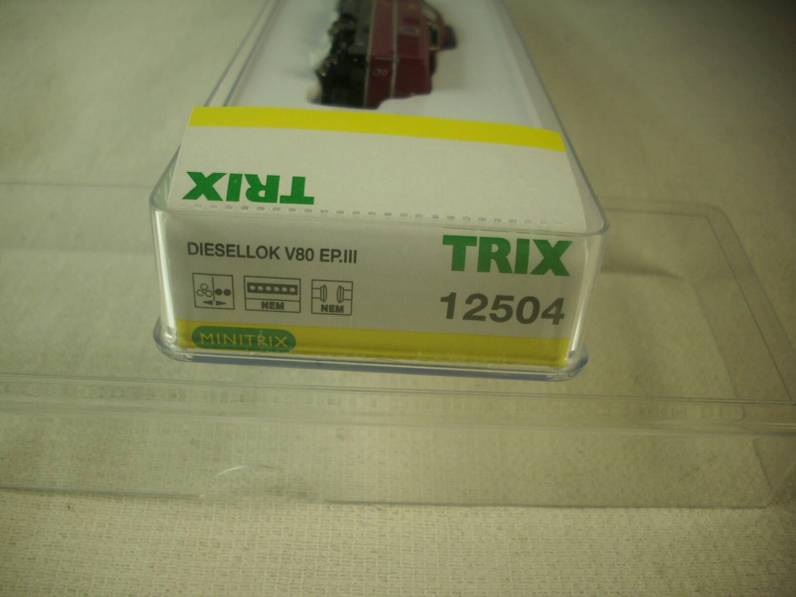 Minitrix spur N 12504 Diesellok V80 DB | eBay