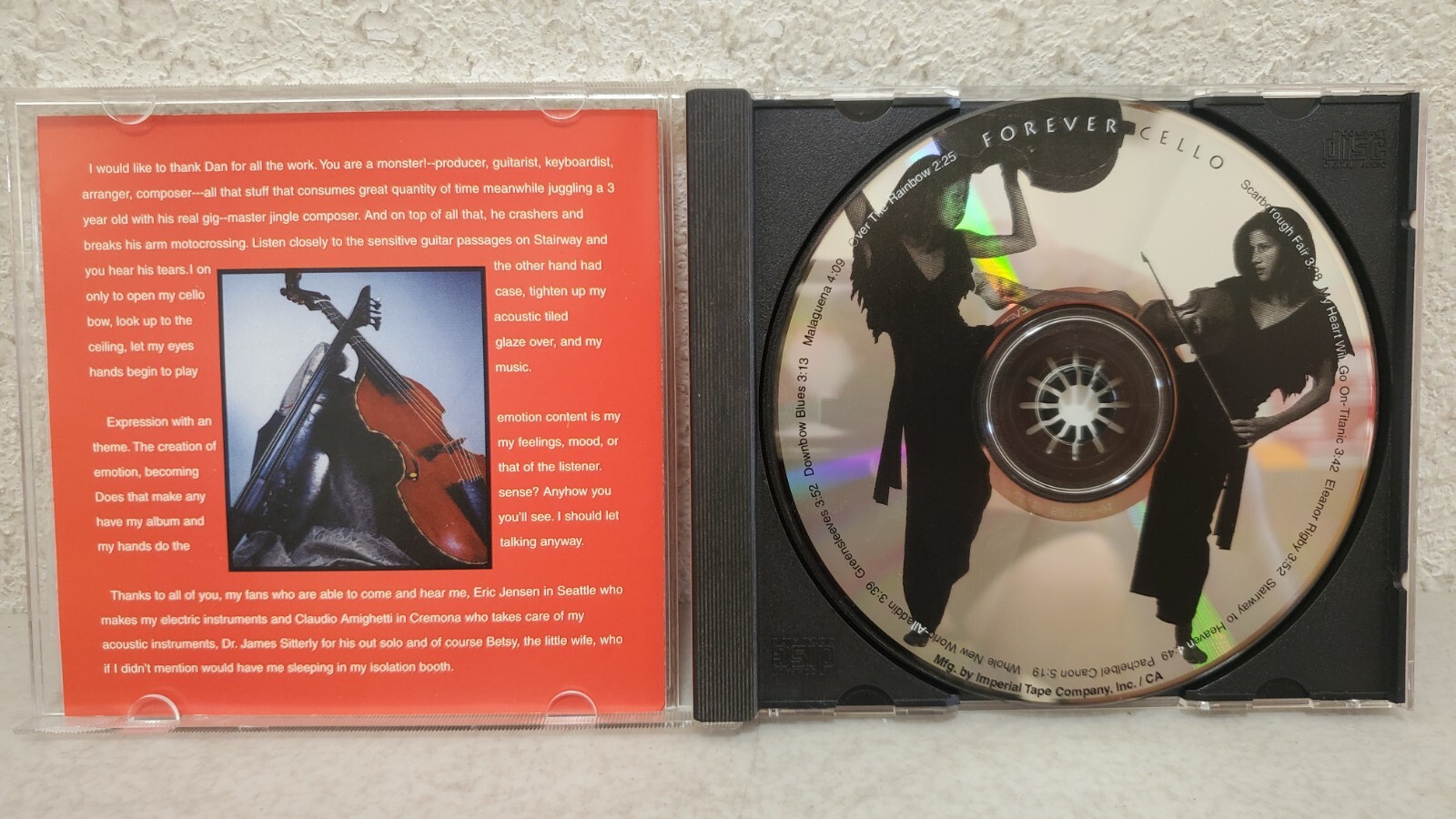 Forever Cello CD by Marston Smith (1999, Chawnersmith Records) | eBay