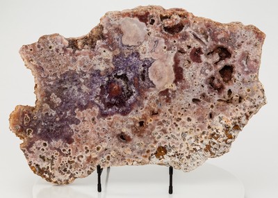 Pink Amethyst Slab Geode Slice Rose Quartz Crystal Decor 19.0” 14.2 lbs ...