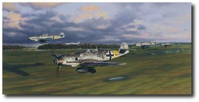 Adler Schwarm by Jim Laurier- Signed by Lt Gen. Gunther Rall- Aviation ...