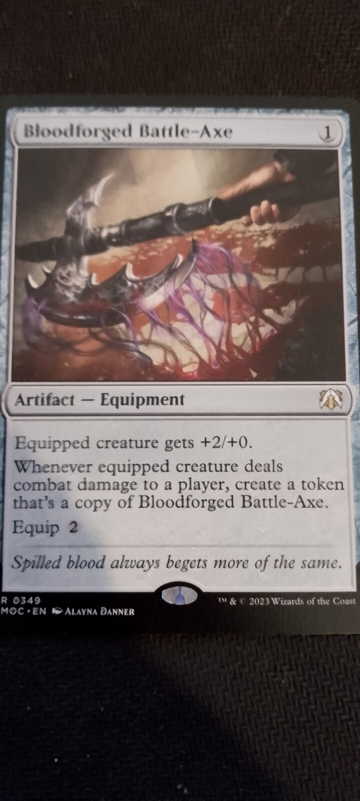 1x BLOODFORGED BATTLE-AXE - Commander - MTG - Magic the Gathering | eBay