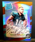 Mack Hollins 2017 Panini Optic O Bronze REF Rookie Autograph!Eagles WR ...
