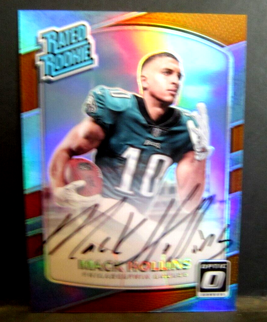 Mack Hollins 2017 Panini Optic O Bronze REF Rookie Autograph!Eagles WR ...
