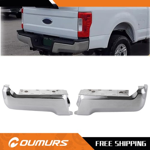 Chrome Rear Bumper Face Bars For 2017-2022 Ford F250 F350 Super Duty ...