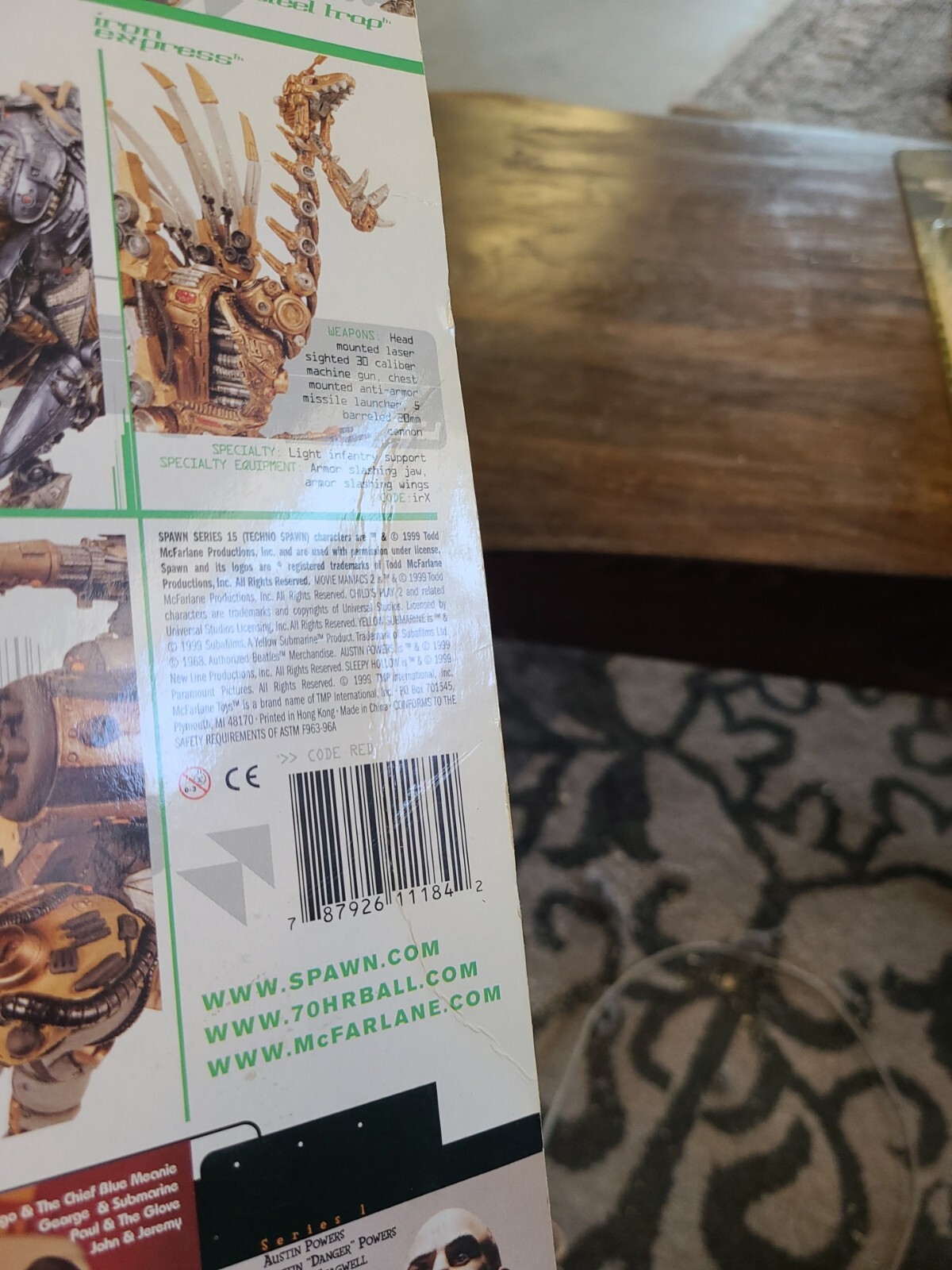 McFarlane Toys Spawn Ultra-Action Figures Series 15 Techno Spawn Code ...