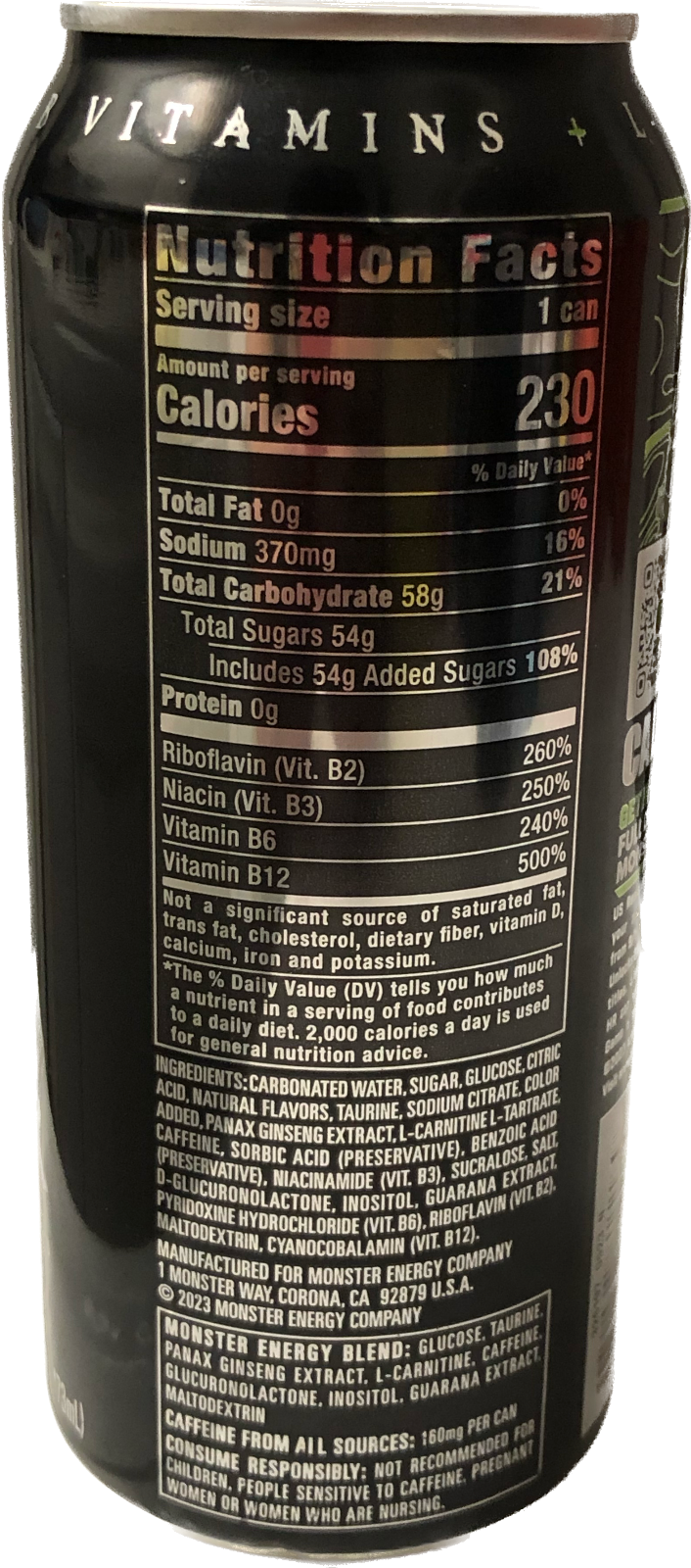 Monster Energy Drink Labels