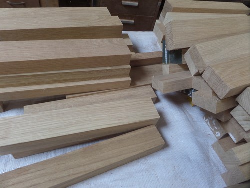 hardwood timber off cuts Oak various sizes (20525BR) hobby pack planed ...