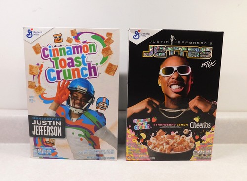 (2) Justin Jefferson’s 12oz. Cereal Boxes Unopened, Jettas Mix ...