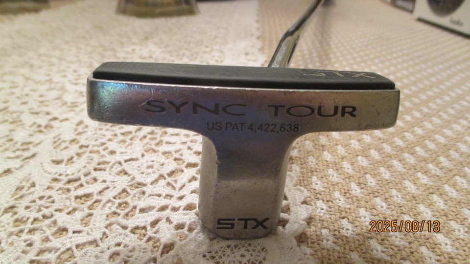 Used RH Mens STX Sync Tour Series Rubber Face Putter 35.5" Great Tour ...