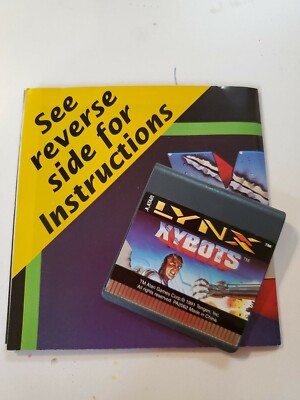 XYBOTS Atari Lynx NEW Cartridge and Manual.. NO BOX PA2062 | eBay