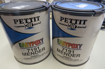 Pettit 7191 Mender Marine Paint Easypoxy 1 Pt 16oz 473ml Lot of 2 New ...