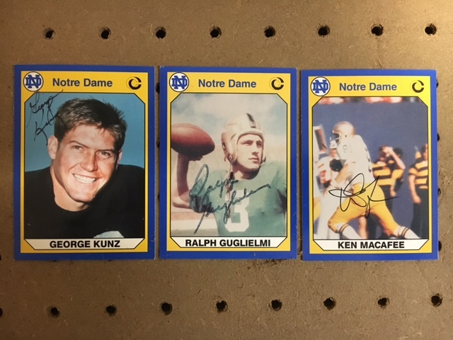 Ken Macafee Signed 1990 Notre Dame Collegiate Card with COA | eBay