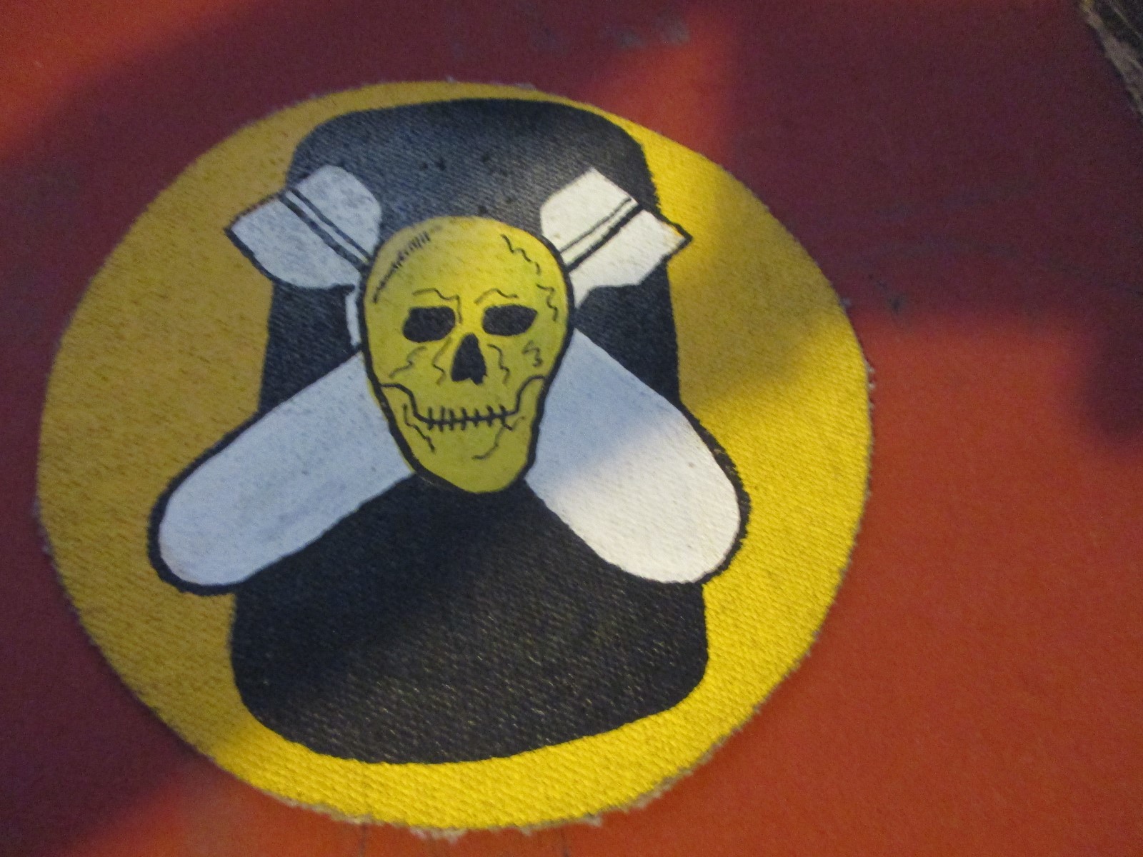 WWII USAAF SKULL AND BOMBS 527 BOMB SQ 379 BG 8 AAF FLIGHT JACKET PATCH ...