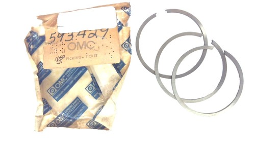 Johnson Evinrude OMC 593429 Set of 3 Piston Rings | eBay
