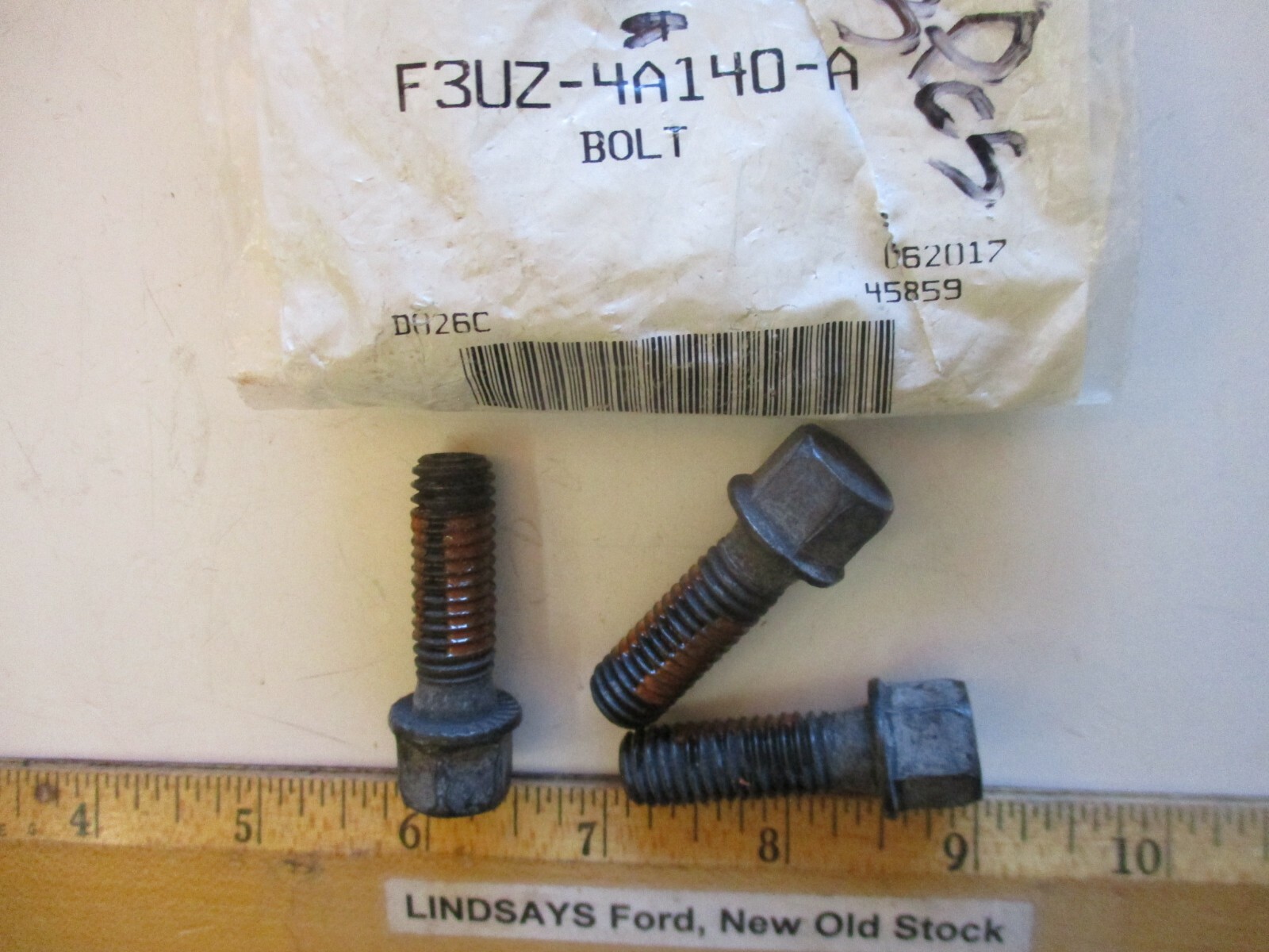 3 NEW PCS FORD 2005/2018 E350/550SD "BOLT" HEX HD W/FLG. 7/16"-14, F3UZ ...