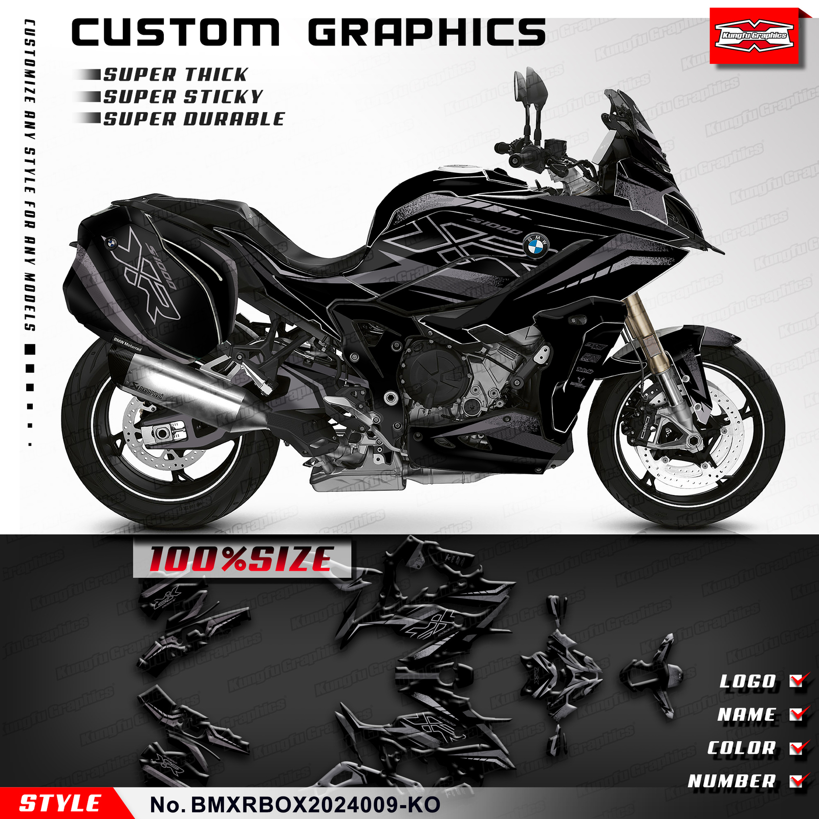 Waterproof Vinyl Sticker Decal Graphics for BMW S1000XR 2020 2021 2022 ...