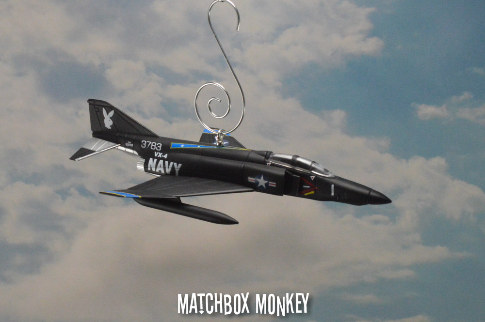 Phantom F-4J USA Navy Christmas Ornament VX-4 Black Bunny Vandy 1 F4 F ...